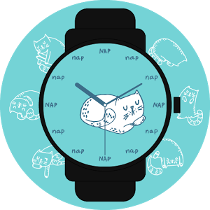 [Cattitude] For Nap Cats Watch Face, It's Always Nap'O'Clock