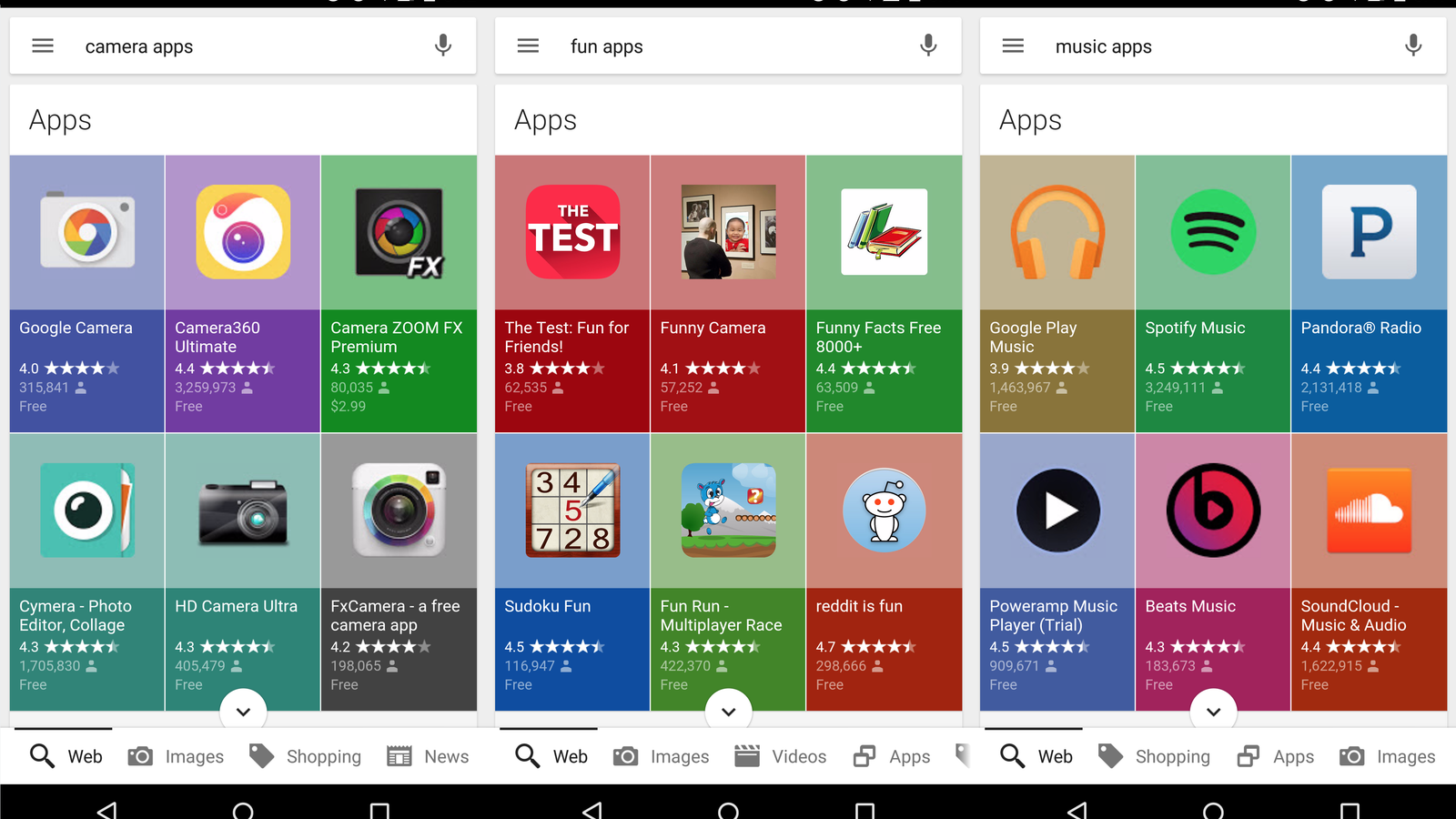 Google Rolling Out A Gorgeous New 'Apps' Results Layout For Mobile
