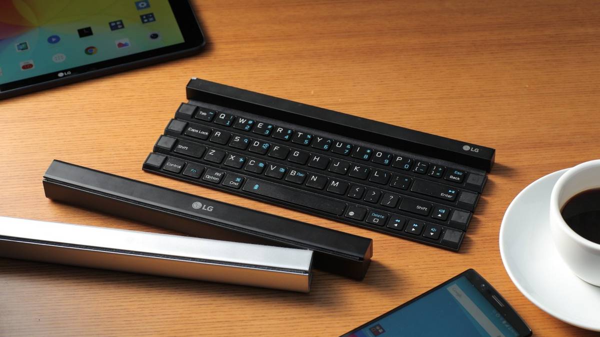 LG Announces The Rolly Keyboard, A Smart Foldable And Almost Full-Sized ...
