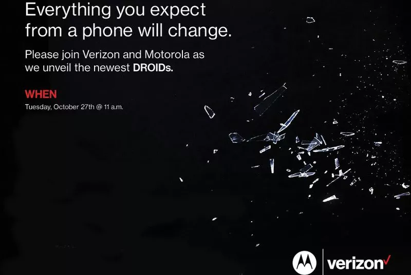 Motorola And Verizon Will Announce The New Droid Phones On October 27th