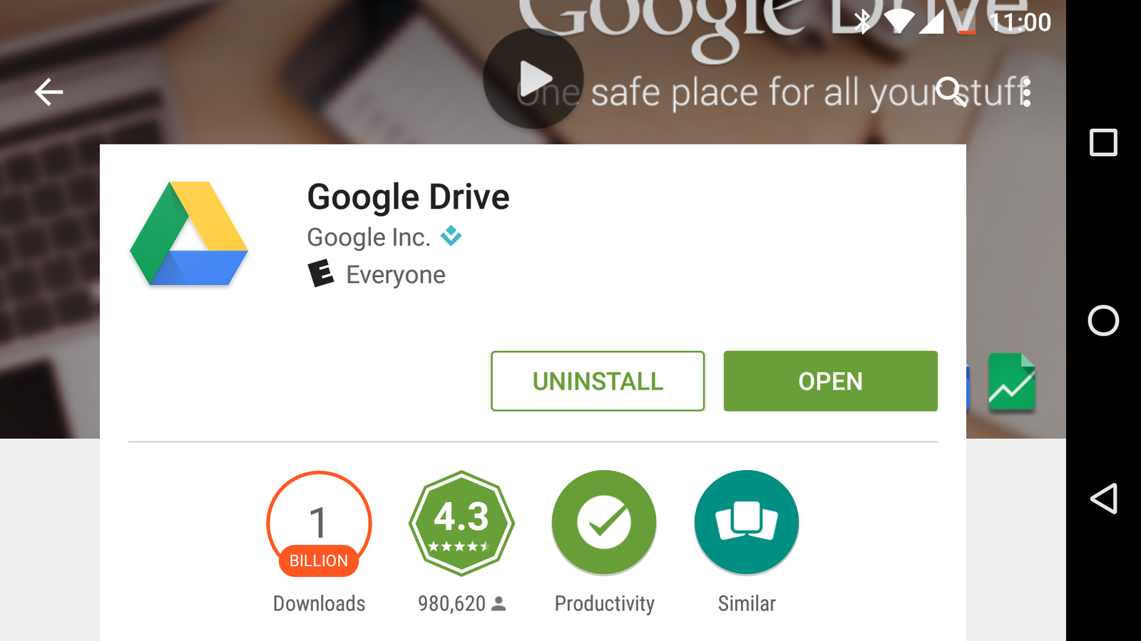 Google Drive Can Now Say It's Been Downloaded From The Play Store Over ...