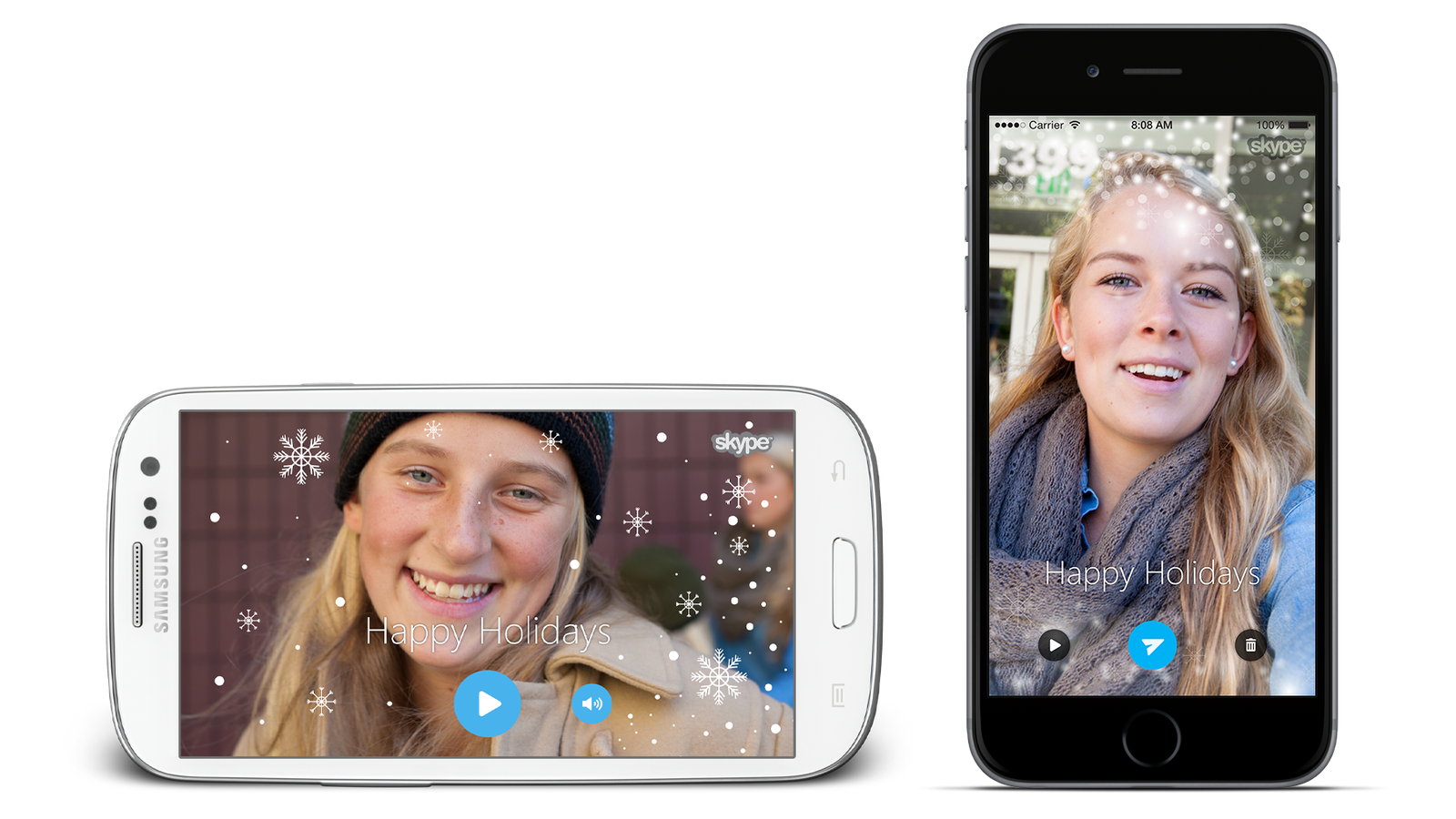 [Let It Snow] Skype App Gets Holiday-Themed Update With Video Cards And ...