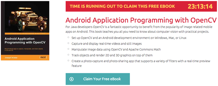 [Freebie Alert] Packt Is Giving Away Android Application Programming With OpenCV, Today Only