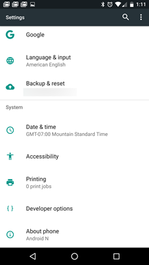 Android N Feature Spotlight: The Redesigned Settings Menu Crams A Ton ...