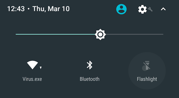 Android N Feature Spotlight: Long Tapping The Flashlight In Quick ...