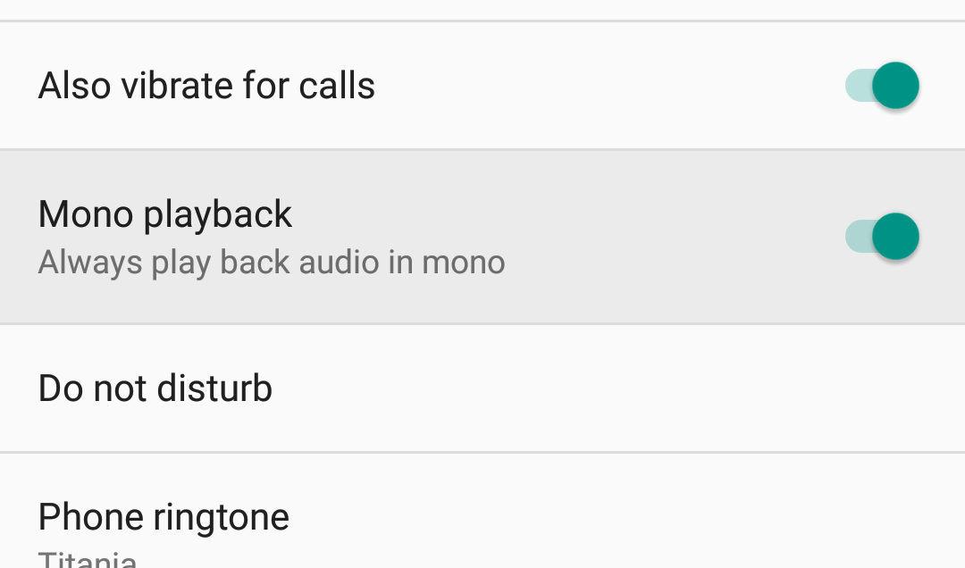 Android N Feature Spotlight: Sound Settings Have A New Mono Playback Toggle