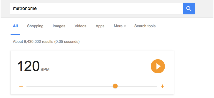 Google Adds A Metronome Card To Search, Pleasing Musicians Everywhere