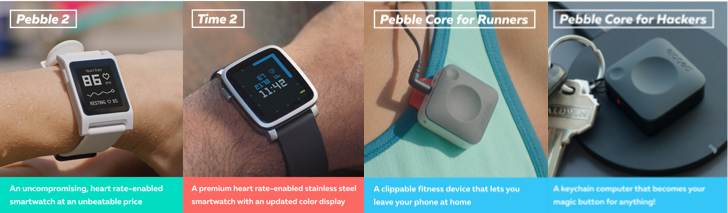 Pebble Launches Kickstarter For Pebble 2, Time 2, And Core