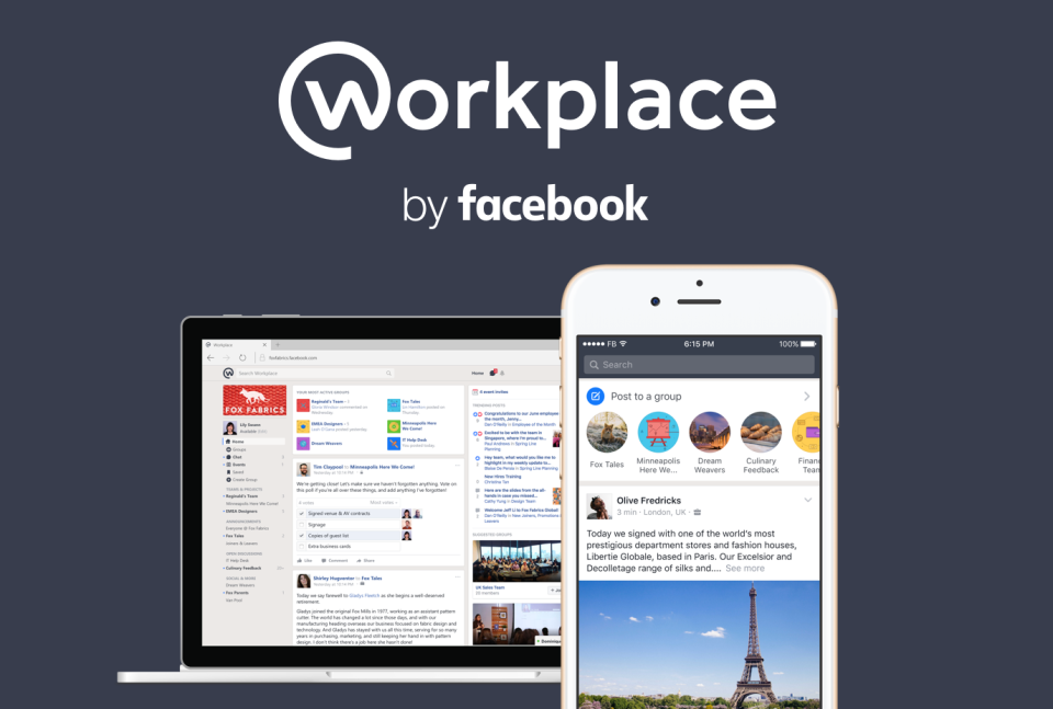 Facebook at Work is now Workplace by Facebook, available for all companies