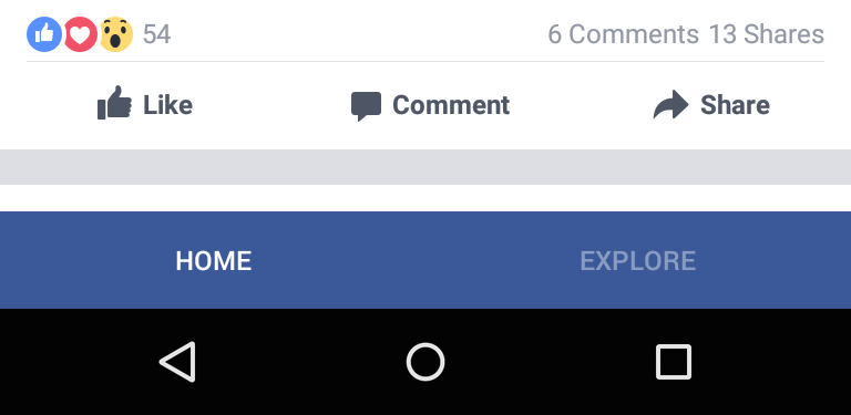 Facebook testing a bottom navigation bar in its app