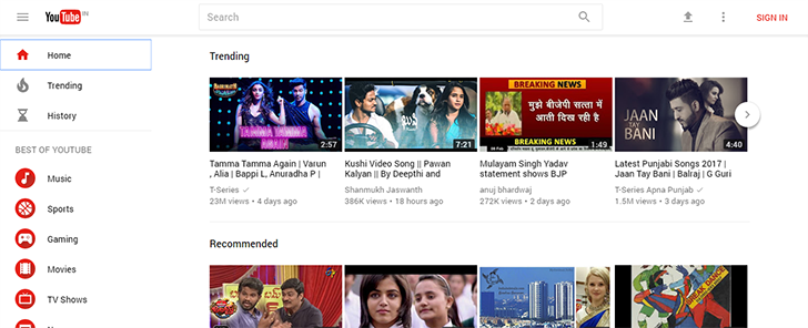 Material redesign for YouTube rolling out to more users