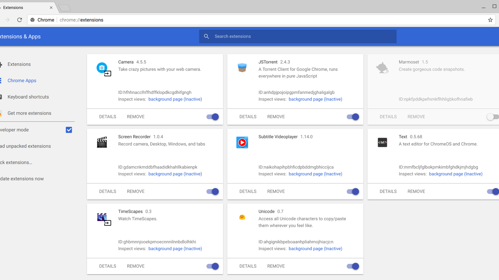Google brings Material Design to the Chrome extensions page
