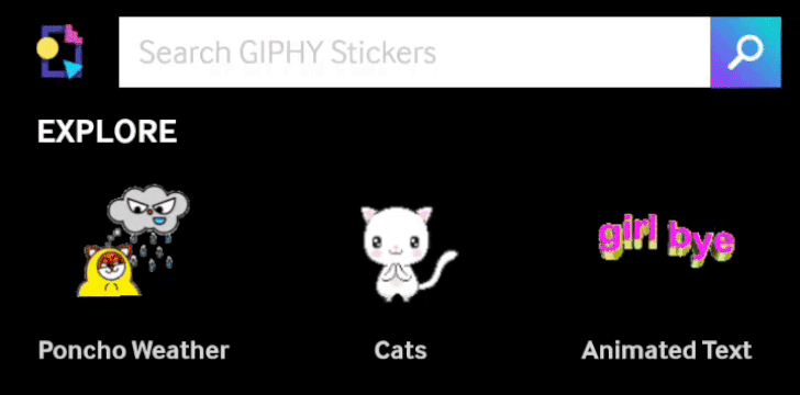 GIPHY Stickers brings countless animated stickers to your phone
