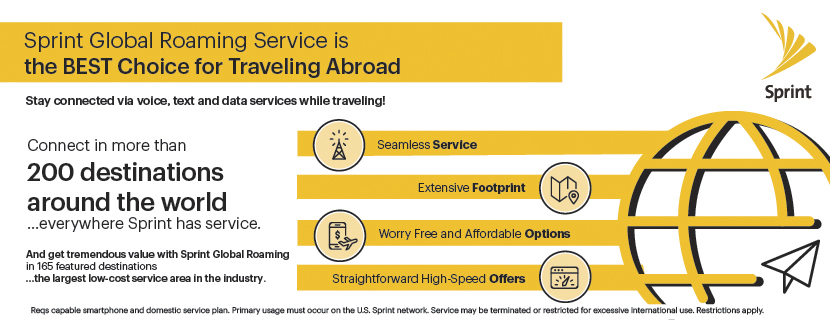 Sprint expands international roaming to 165 countries with free 'basic ...