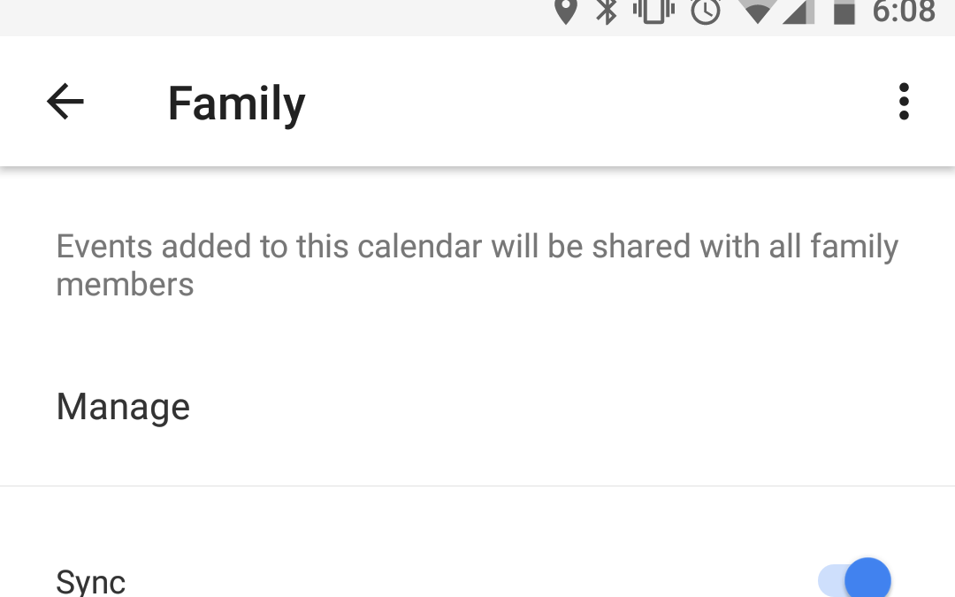 Google family calendars are going live
