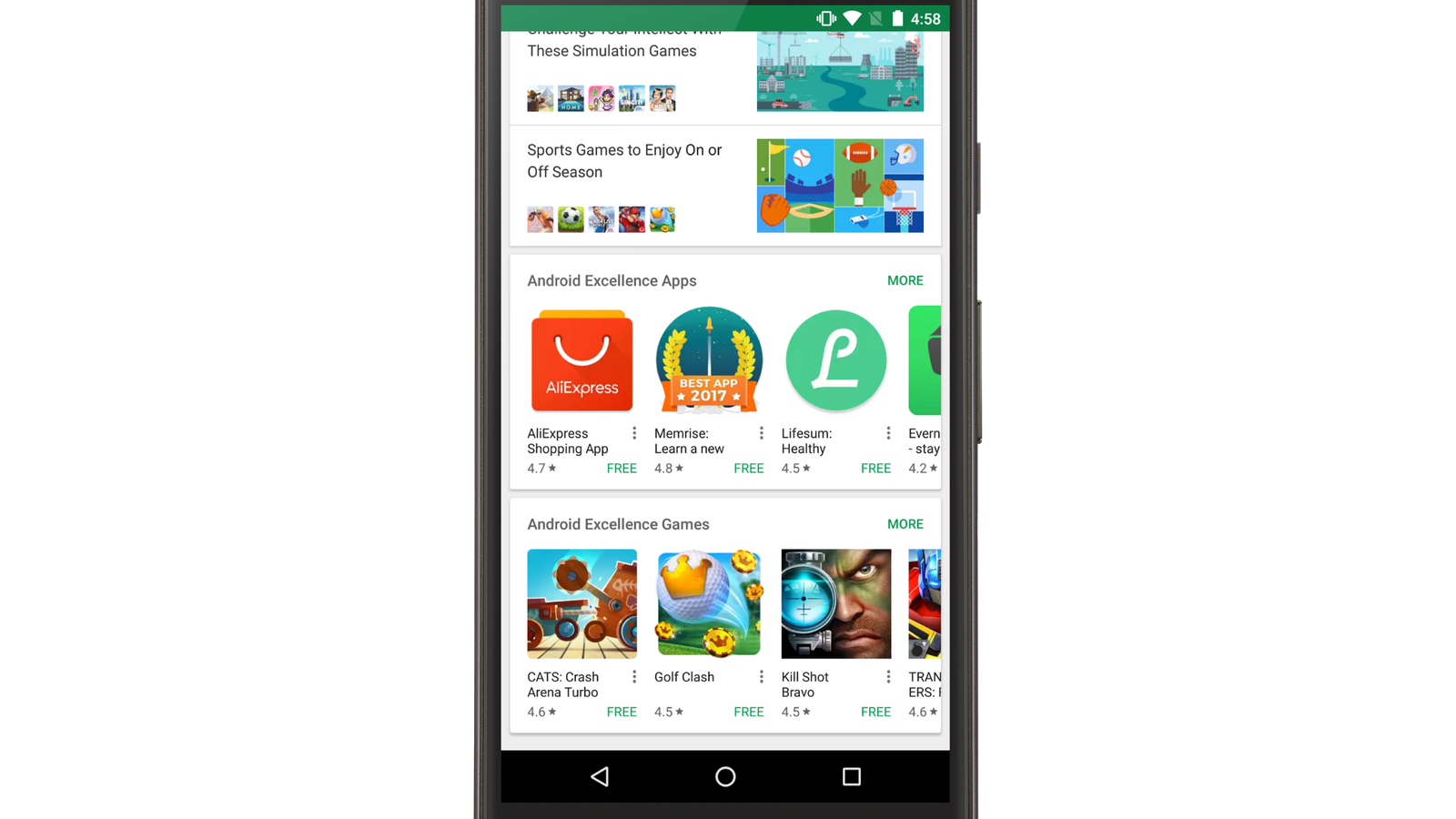Google launches quarterly 'Android Excellence' picks in the Play Store