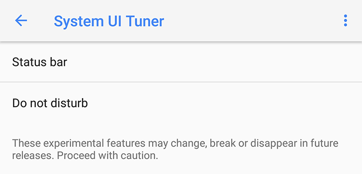 Android O feature spotlight: System UI Tuner loses features in Developer Preview 3