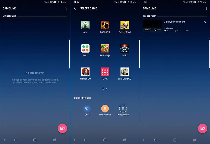 [Update: Now available in the Play Store] Game Live from Samsung will ...