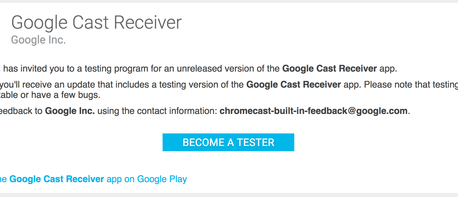 Google introduces a beta program for Cast for Android TV
