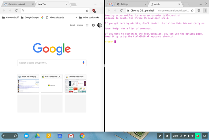 [Update: Now in Dev channel as flag] Google adds split-screen snapping ...