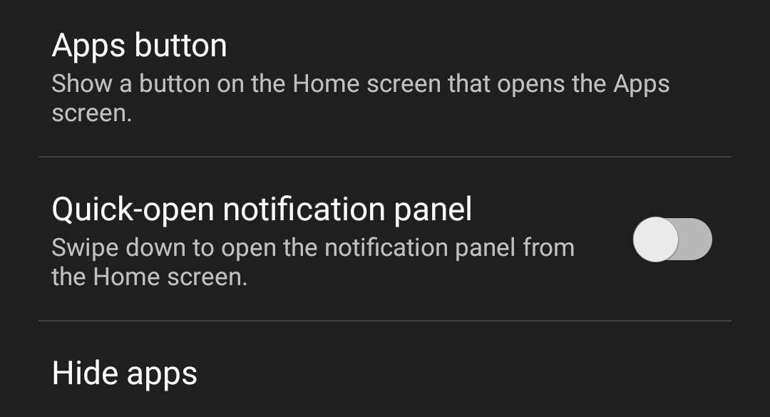 Samsung's TouchWiz Home launcher adds swipe down gesture to open the ...