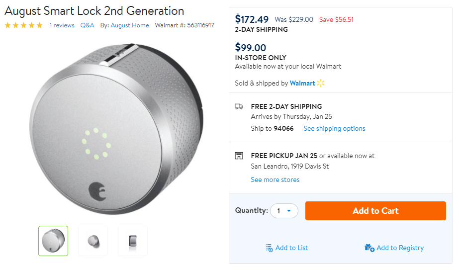 [Deal Alert] August Smart Lock 2nd gen down to $117 at Amazon and Best ...