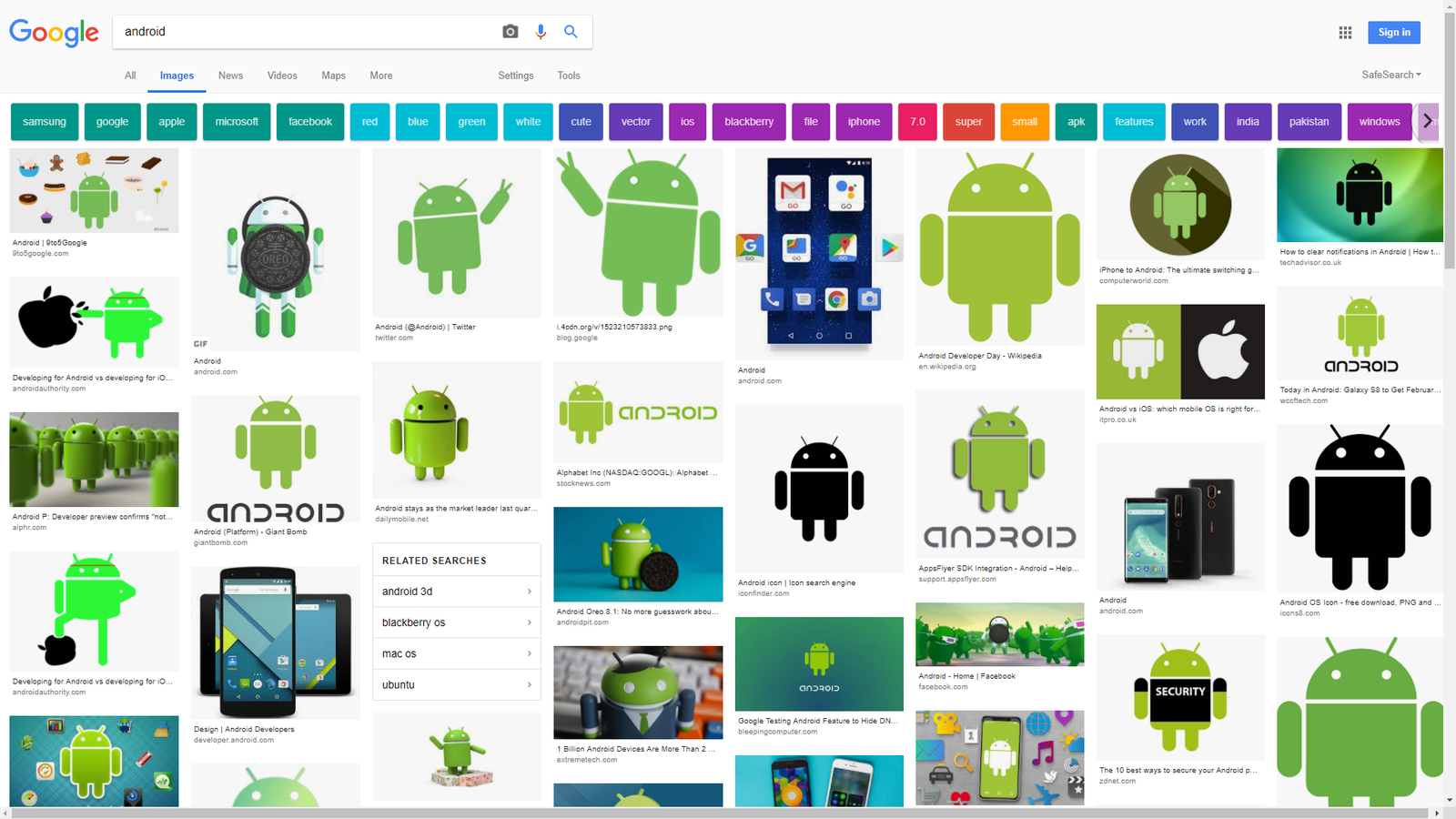 [Update: More tests] Google Images testing new mobile-style UI for the web