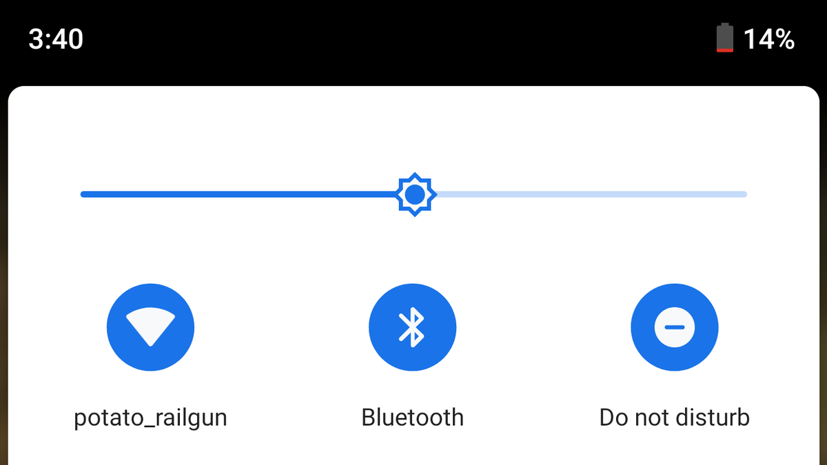 Improved logarithmic brightness slider introduced in Android P DP3