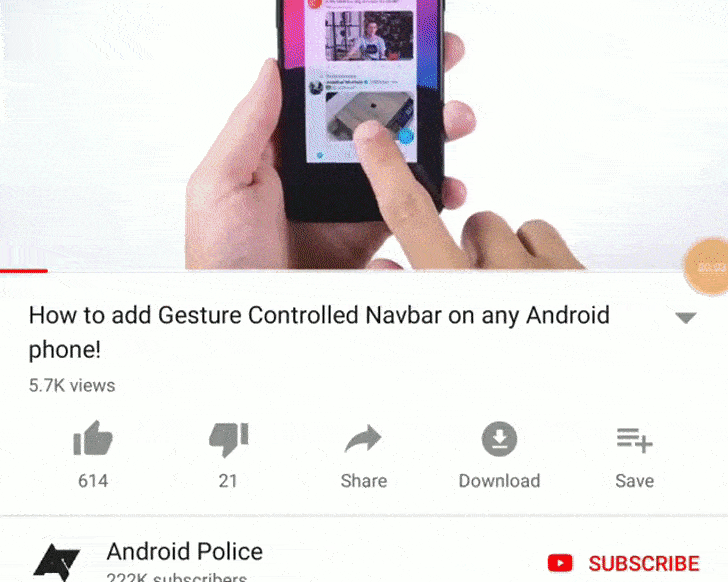 YouTube app experiments with gesture navigation through new swipe-based ...