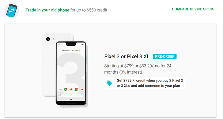 Pixel 2 trade-in offers now available on Google Store and Project Fi ...