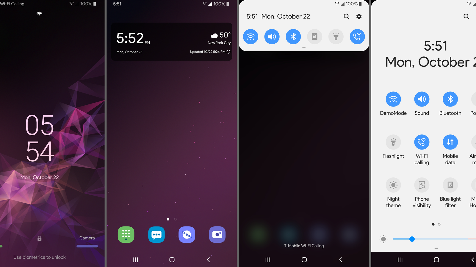 New leak shows more Samsung Experience 10/Android 9 Pie screens from ...