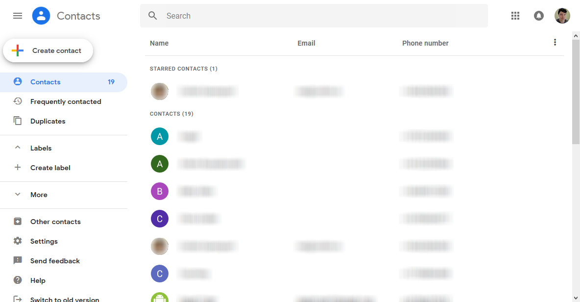 New Google Contacts web app is here to stay, becoming only option in 2019