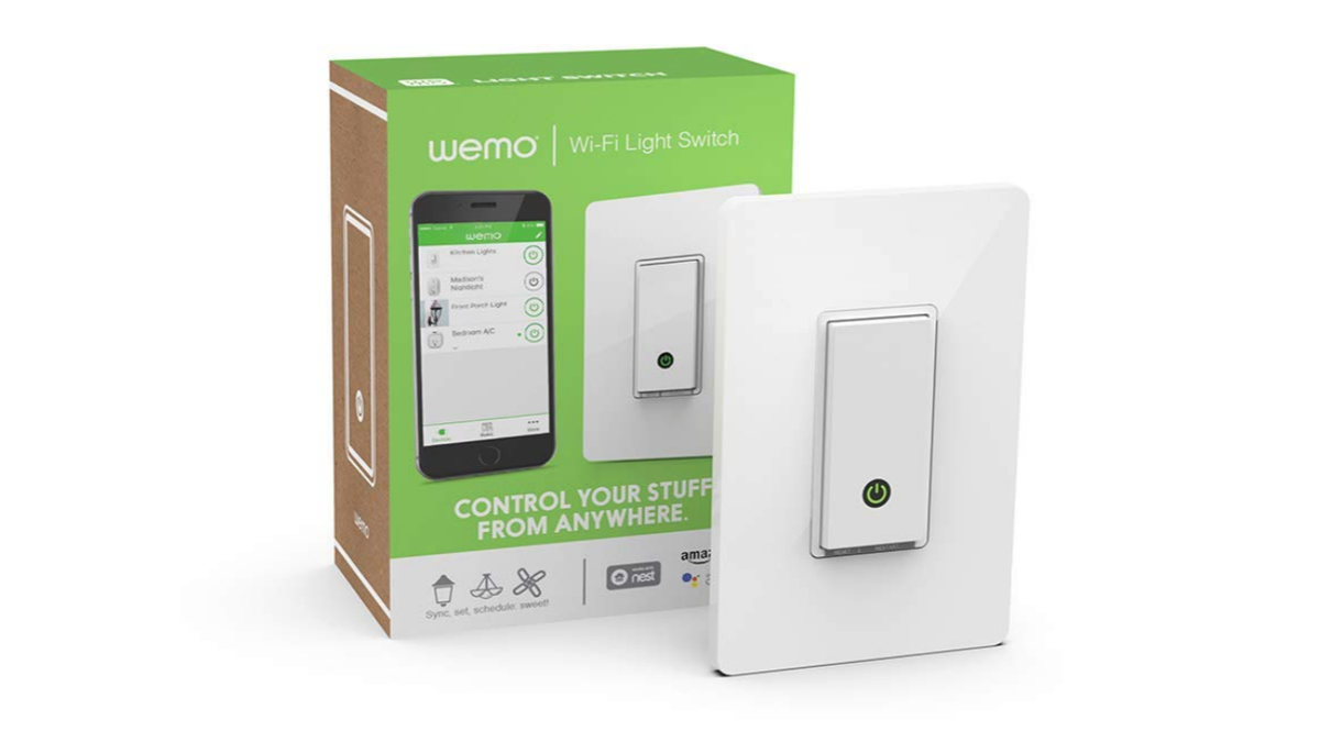 Today only, grab a Wemo Wi-Fi light switch for $28 ($22 off) on Amazon