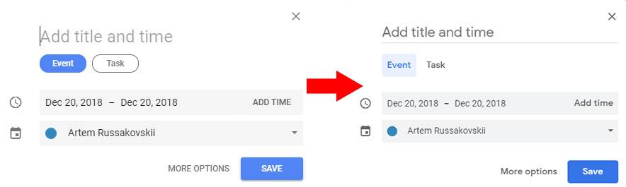 Google's new Material theme rolls out to Calendar on the web