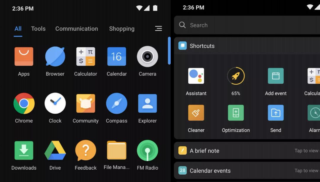 Poco Launcher introduces a dark theme with true black backgrounds