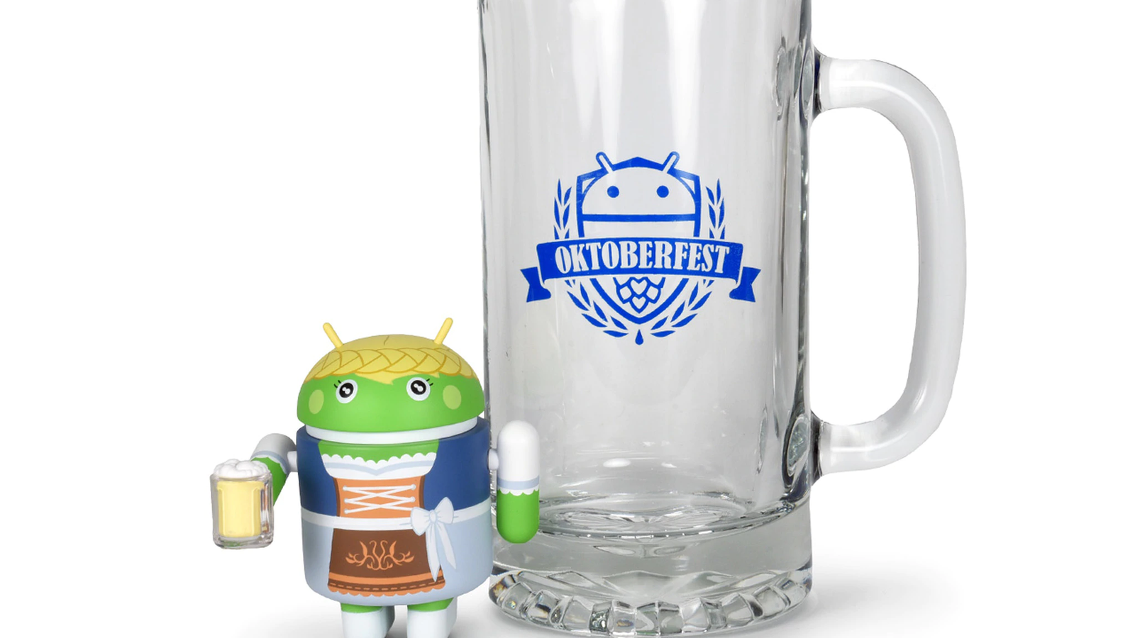 Grab a fresh Oktoberfest mug and bugdroid figure from Dead Zebra for $25