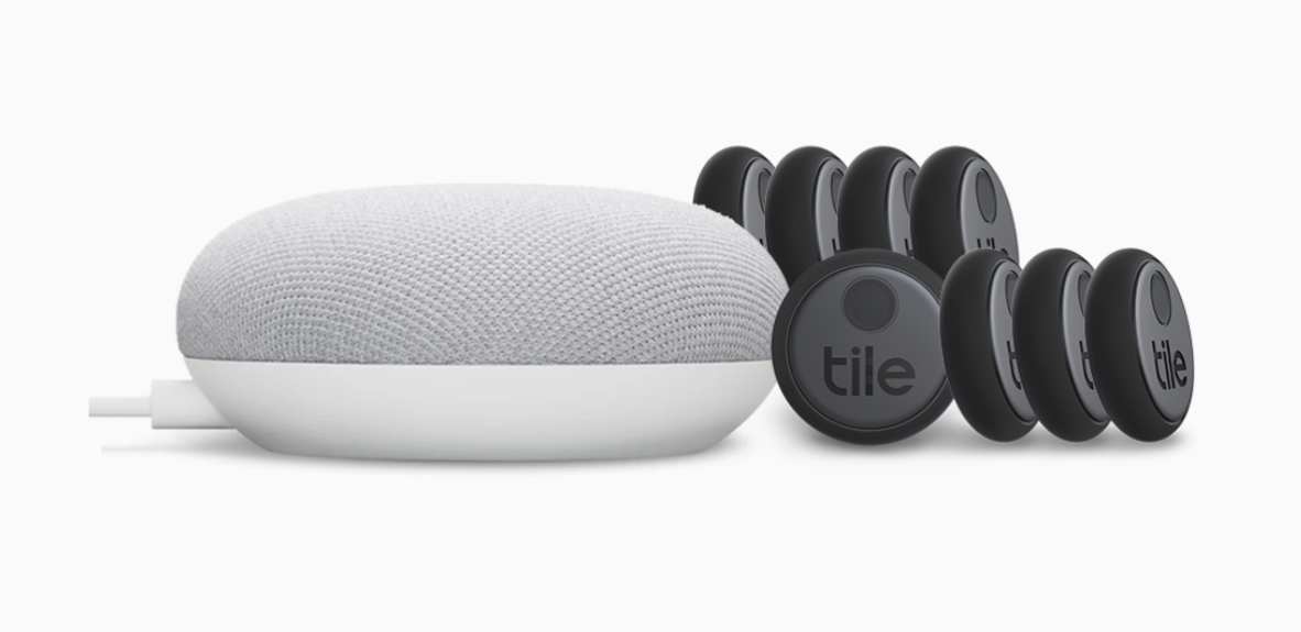 Get 8 Tile Sticker trackers plus a Google Nest Mini for $100 ($109 off)