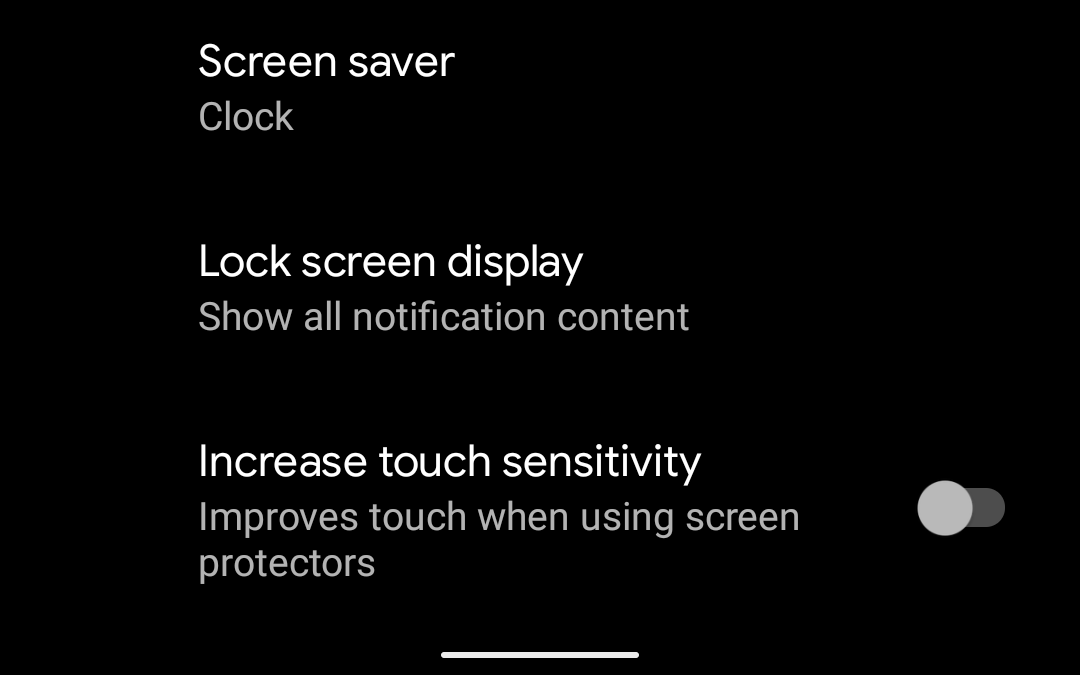 Android 11 gives Pixel 4 'increase touch sensitivity' setting for use ...