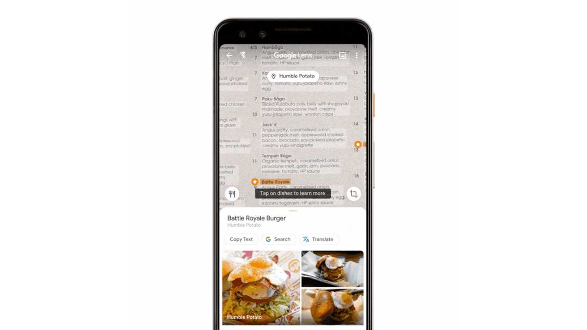 Google Lens helps you choose the best dishes when browsing restaurant ...