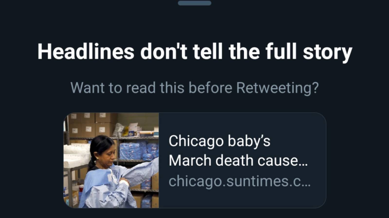 Twitter would love it if you actually read some of the stuff you retweet