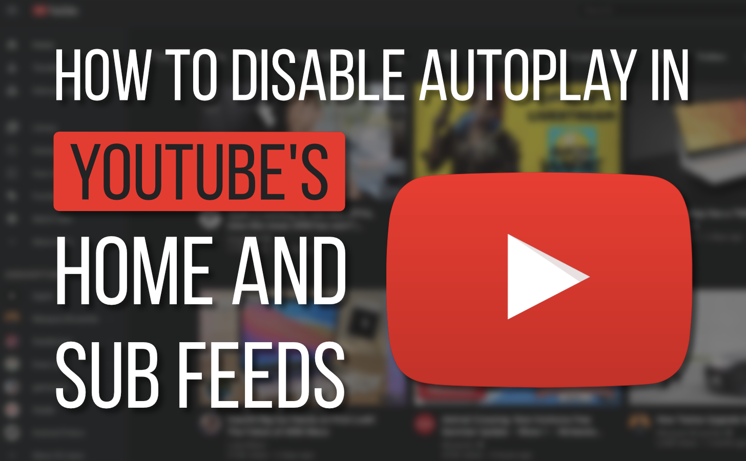 YouTube: How to disable autoplay
