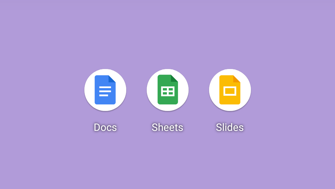 Google 'updates' Docs, Sheets, and Slides app icons by placing them on ...