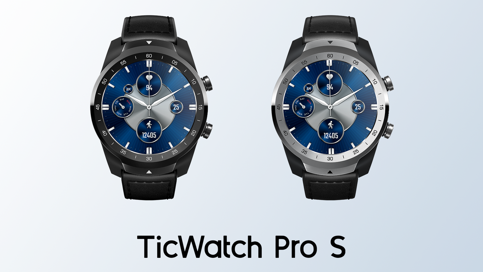 The TicWatch Pro S is a cheaper model aimed at sporty types