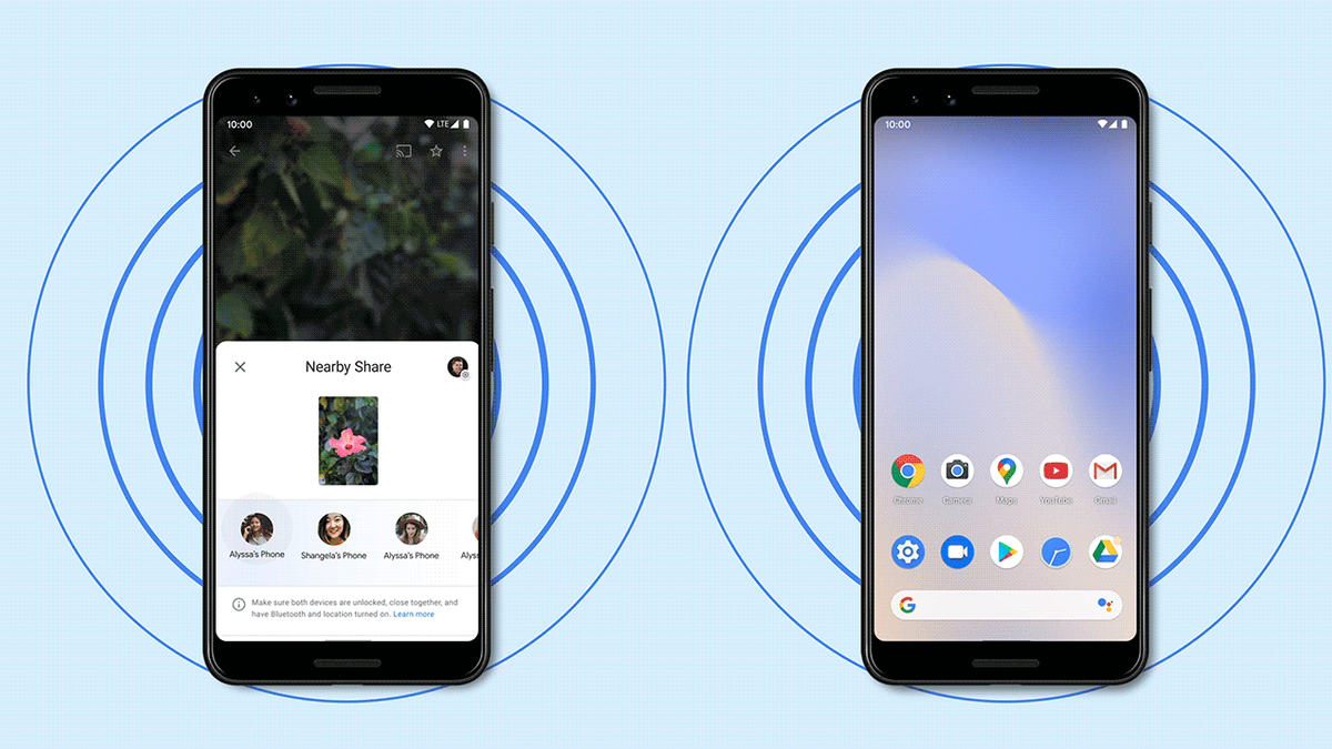 The Nearby Share screen is getting its Material You facelift
