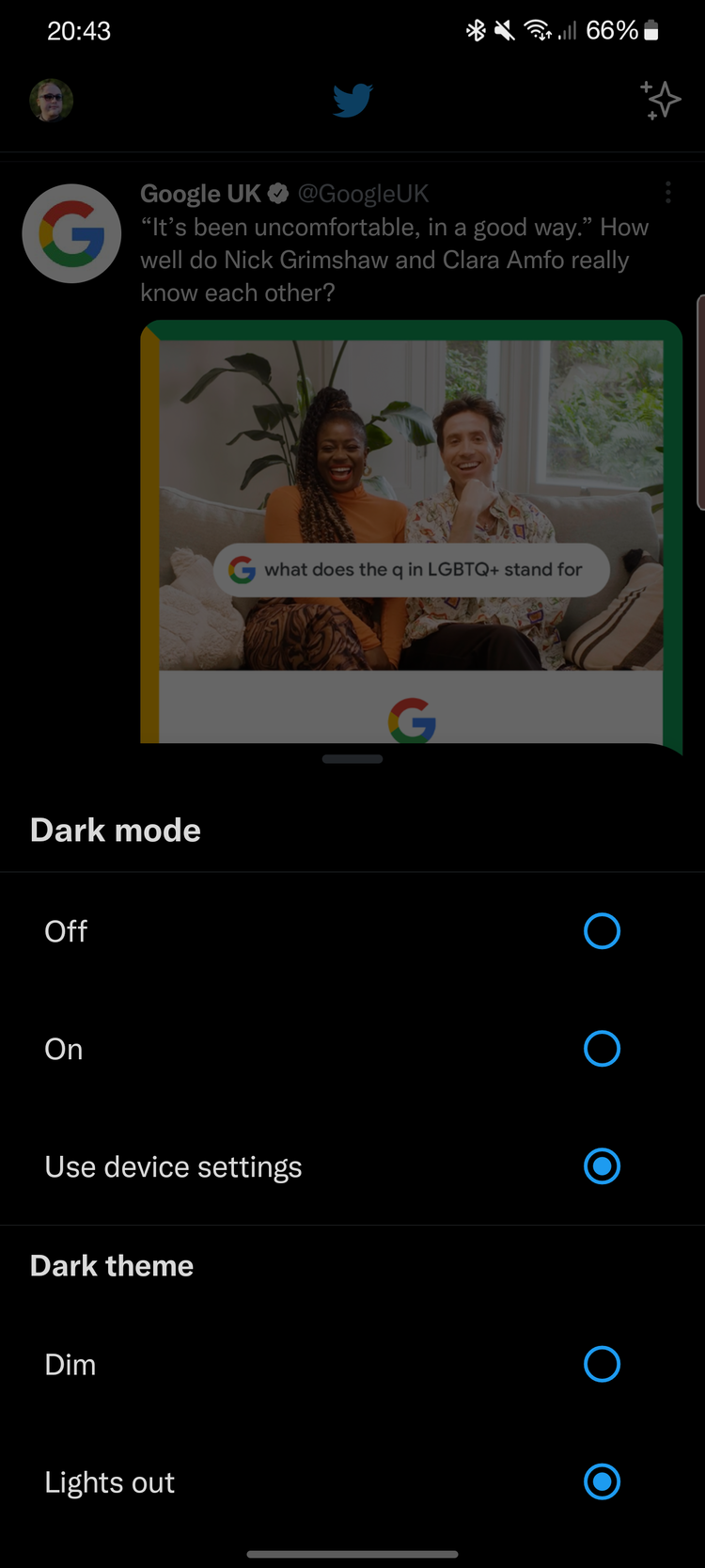 Twitter just fixed the most annoying thing about its dark mode