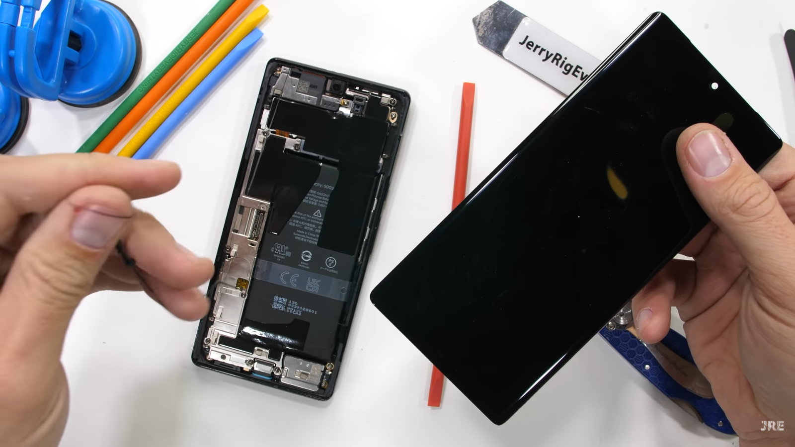 The Google Pixel 6 Pro gets the JerryRigEverything teardown treatment