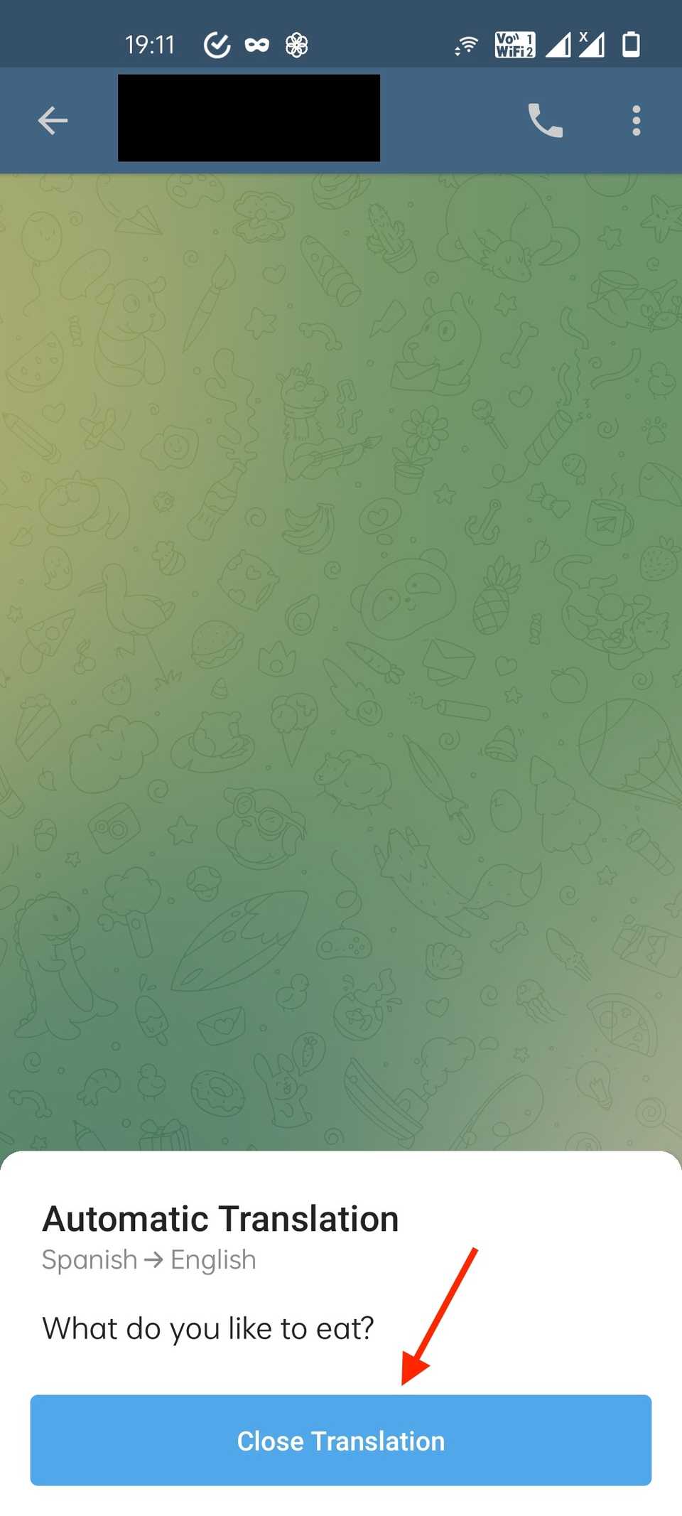 Telegram: How to translate messages in the app