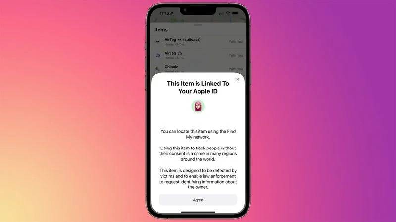Apple will start reminding iPhone users that using an AirTag illegally ...
