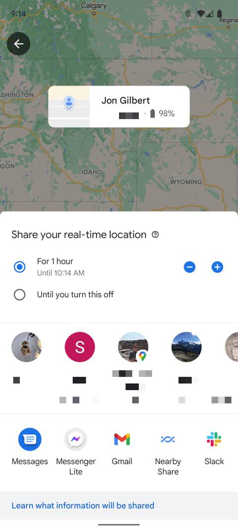 How to share your real-time Google Maps location and directions