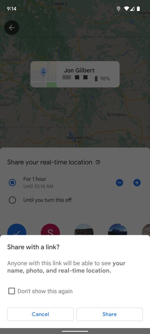 How to share your real-time Google Maps location and directions